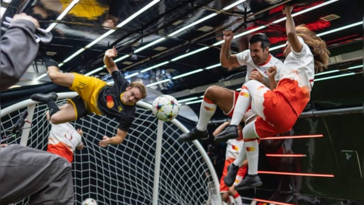 Watch: Zero-gravity football match featuring Portuguese legend Luis ...