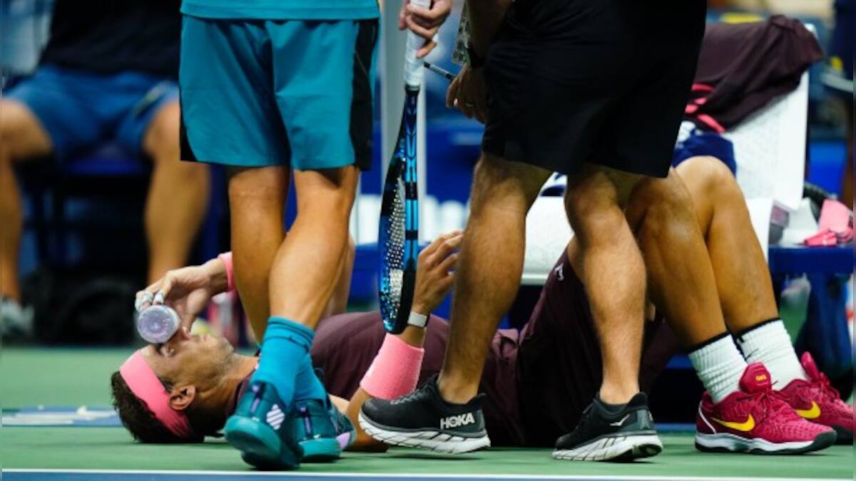 Watch: Rafael Nadal starts bleeding after hitting himself on the nose ...