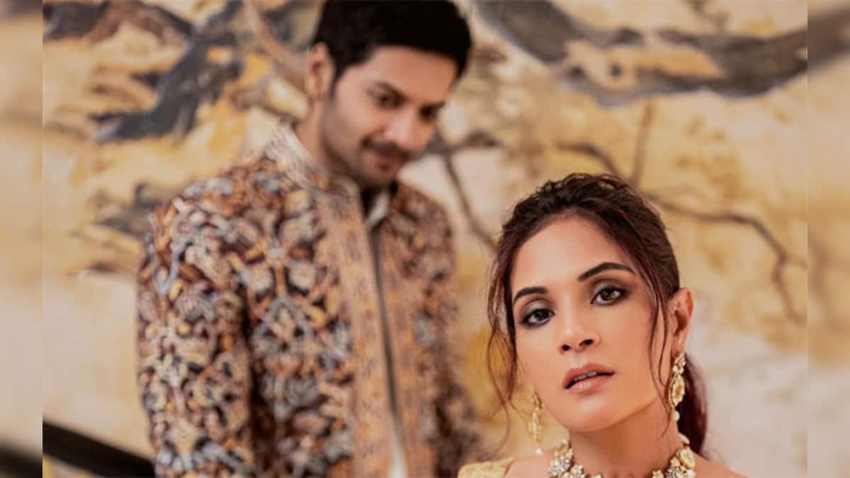 Richa Chadha and Ali Fazal look regal as they host their Delhi cocktail ...