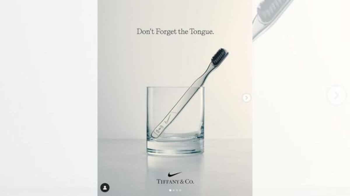 Nike x Tiffany collab features 'toothbrush', leaves internet baffled ...