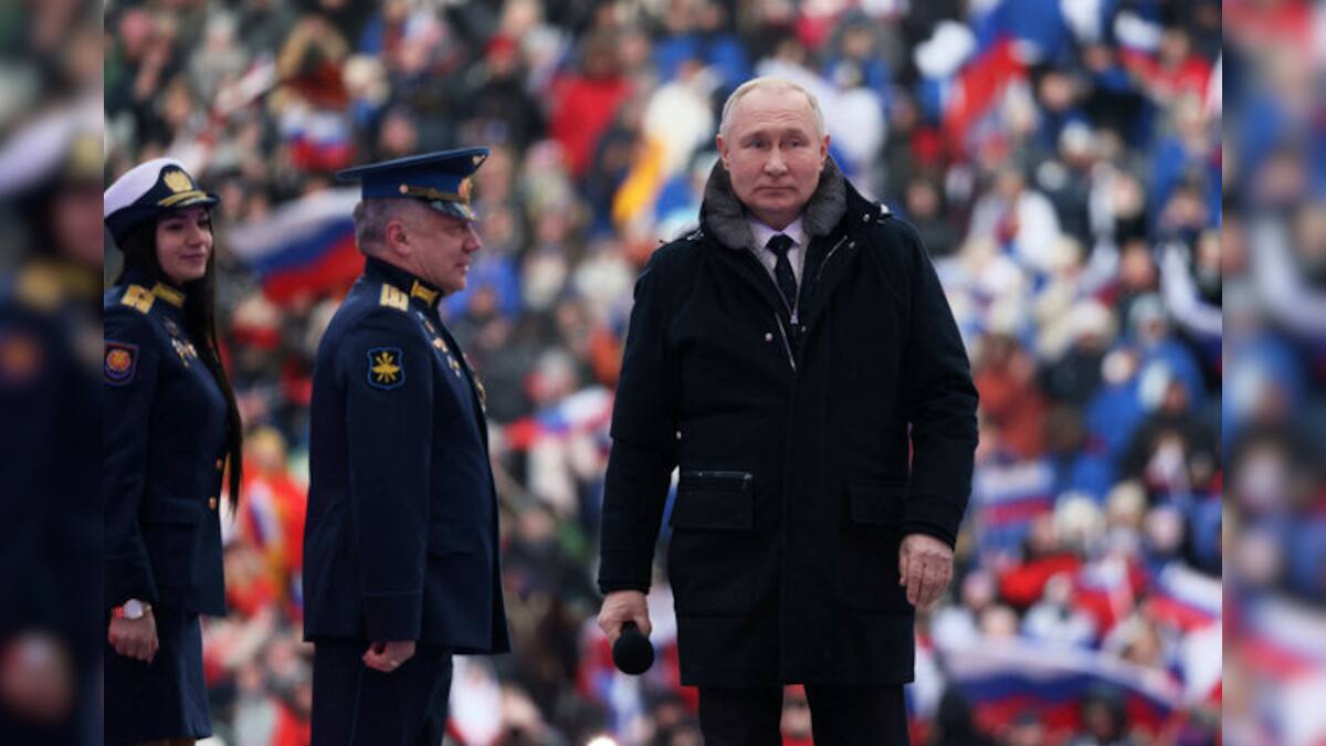 Russia fighting for its 'historical lands' in Ukraine: Putin at Moscow ...