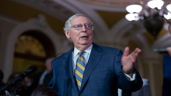 GOP leader McConnell hospitalised after fall, says spokesperson – Firstpost