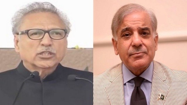 Pakistan Pm Shehbaz Sharif Calls President Arif Alvi Pti Worker For