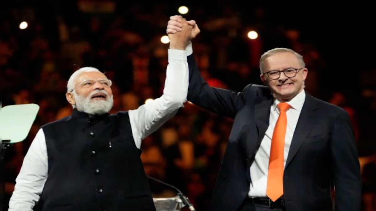 'Namaste Australia': PM Modi gets rockstar welcome at Sydney's Qudos Bank Arena – Firstpost