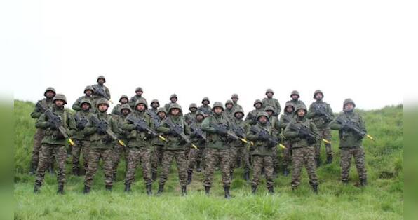 WATCH: Indian Army raises war cry during joint military exercise AJEYA ...