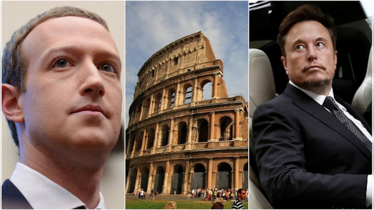 Tech Gladiators: Mark Zuckerberg vs Elon Musk at Rome's Colosseum ...