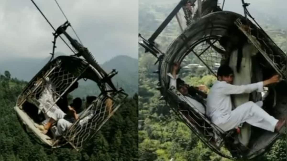 WATCH: Drone footage shows school children, teacher trapped in dangling ...