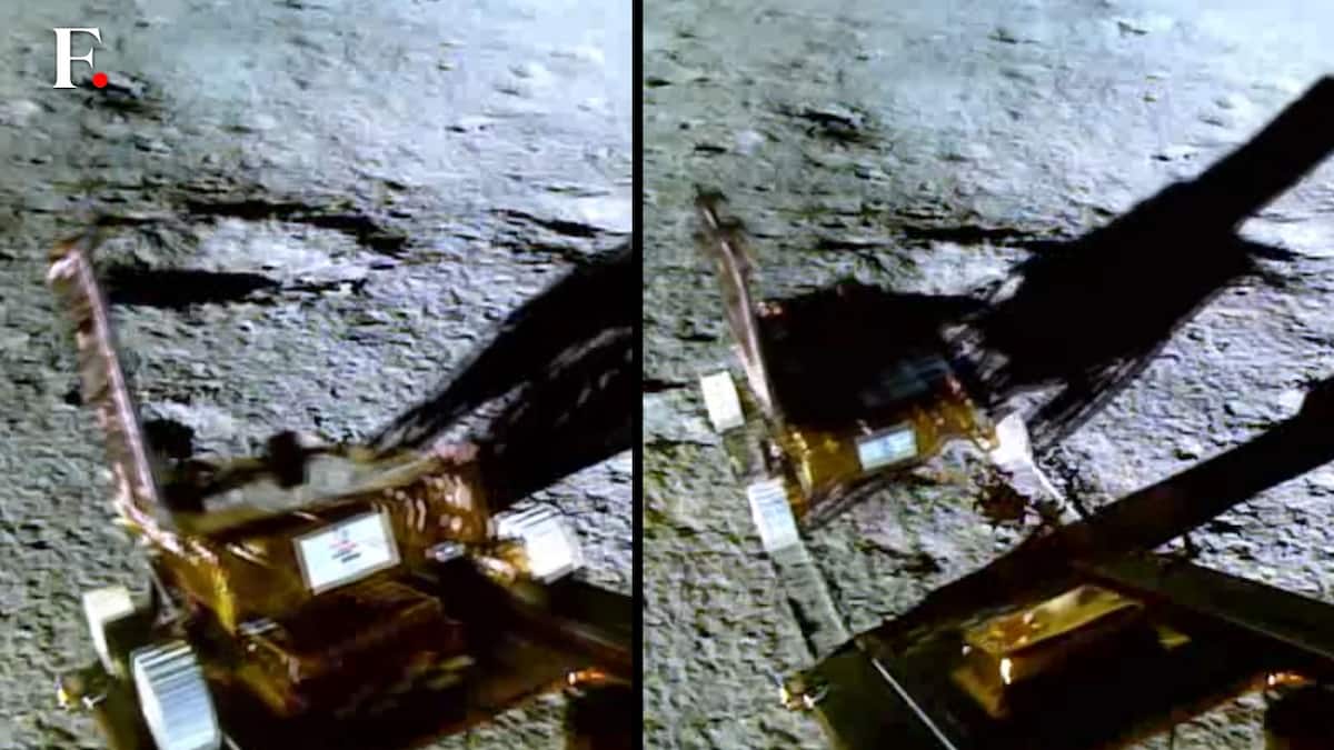 Chandrayaan-3: ISRO releases video of rover 'Pragyan' rolling down to ...