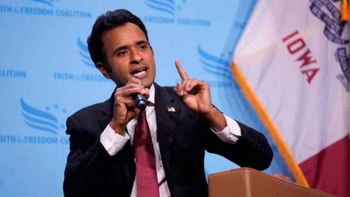 Republican presidential candidate Vivek Ramaswamy vows to end ...