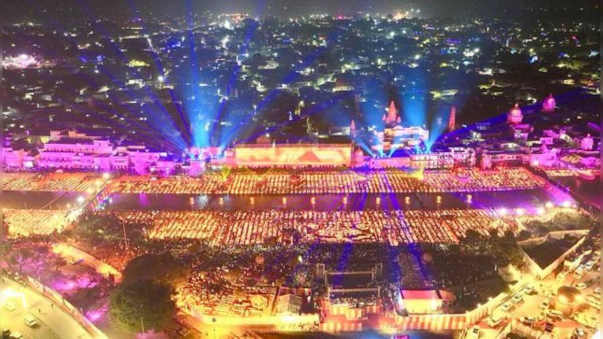 Ayodhya sets new Guinness world record by lighting 22.23 lakh diyas ...