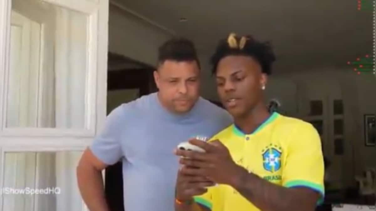 Watch: YouTuber IShowSpeed and legendary Brazil striker Ronaldo discuss ...