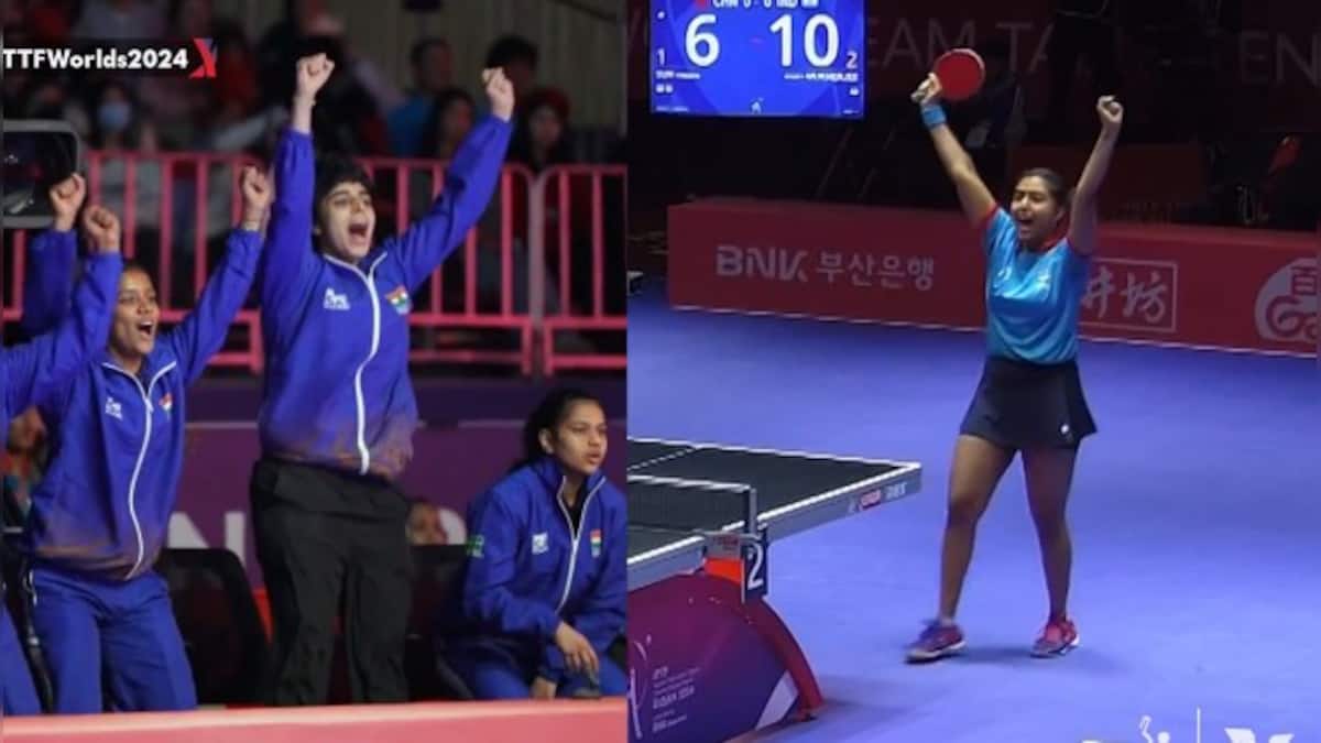 World Table Tennis Team C'ships: Ayhika Mukherjee beats world No 1 Sun Yingsha, Sreeja Akula ...