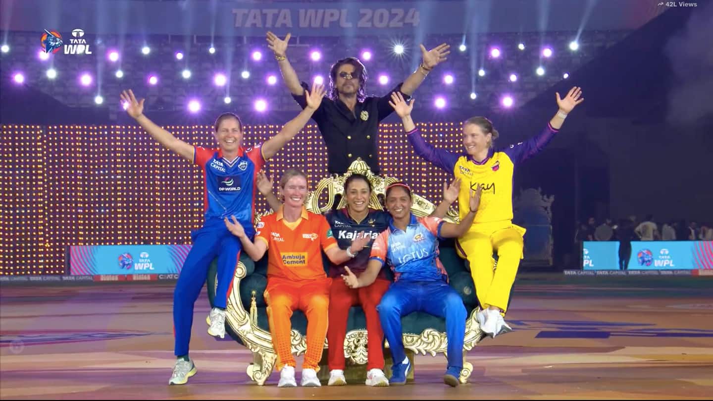 WPL 2024 Opening Ceremony Highlights: Shah Rukh Khan, five captains get ...