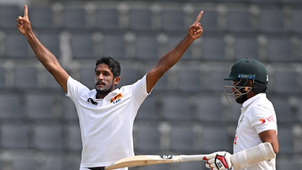 Rajitha's five-for helps Sri Lanka crush Bangladesh by 328 runs in ...