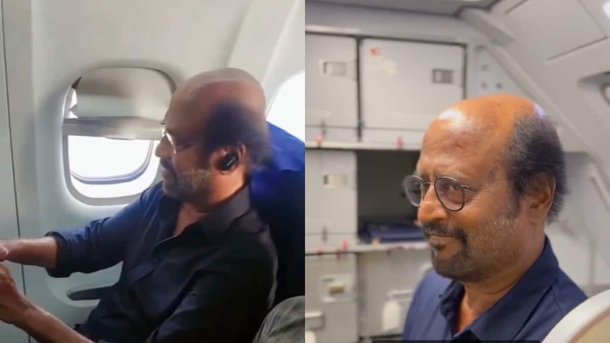 Video of superstar Rajinikanth boarding an economy-class flight has ...
