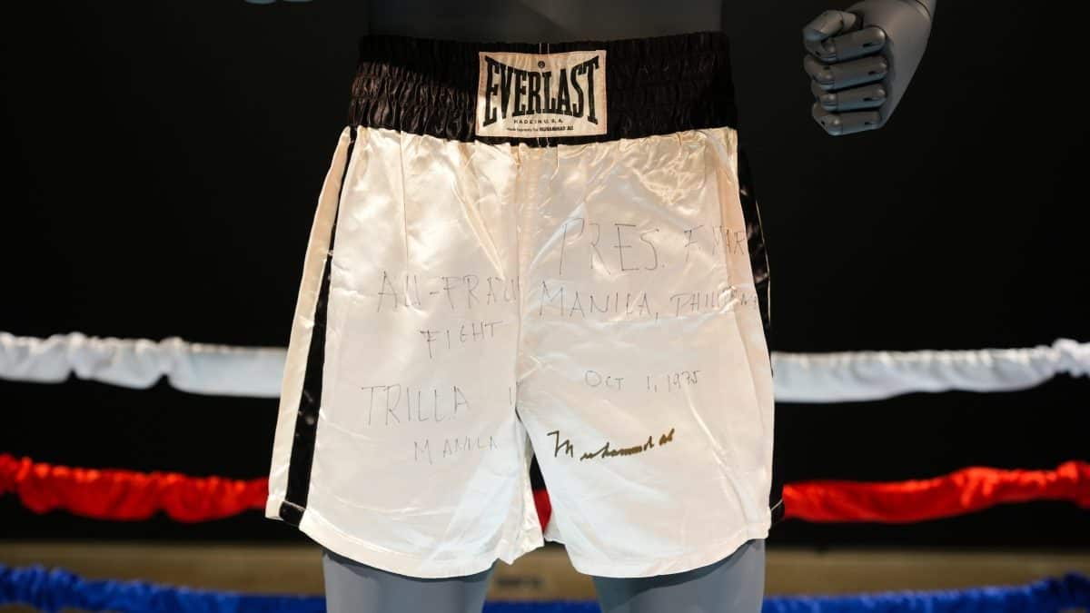 Muhammad Ali's 'Thrilla in Manila' shorts up for auction, expected to ...