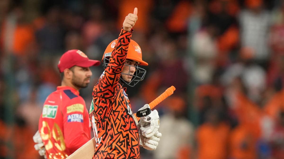 Abhishek Sharma's fiery 66 helps SRH defeat PBKS by four wickets in ...
