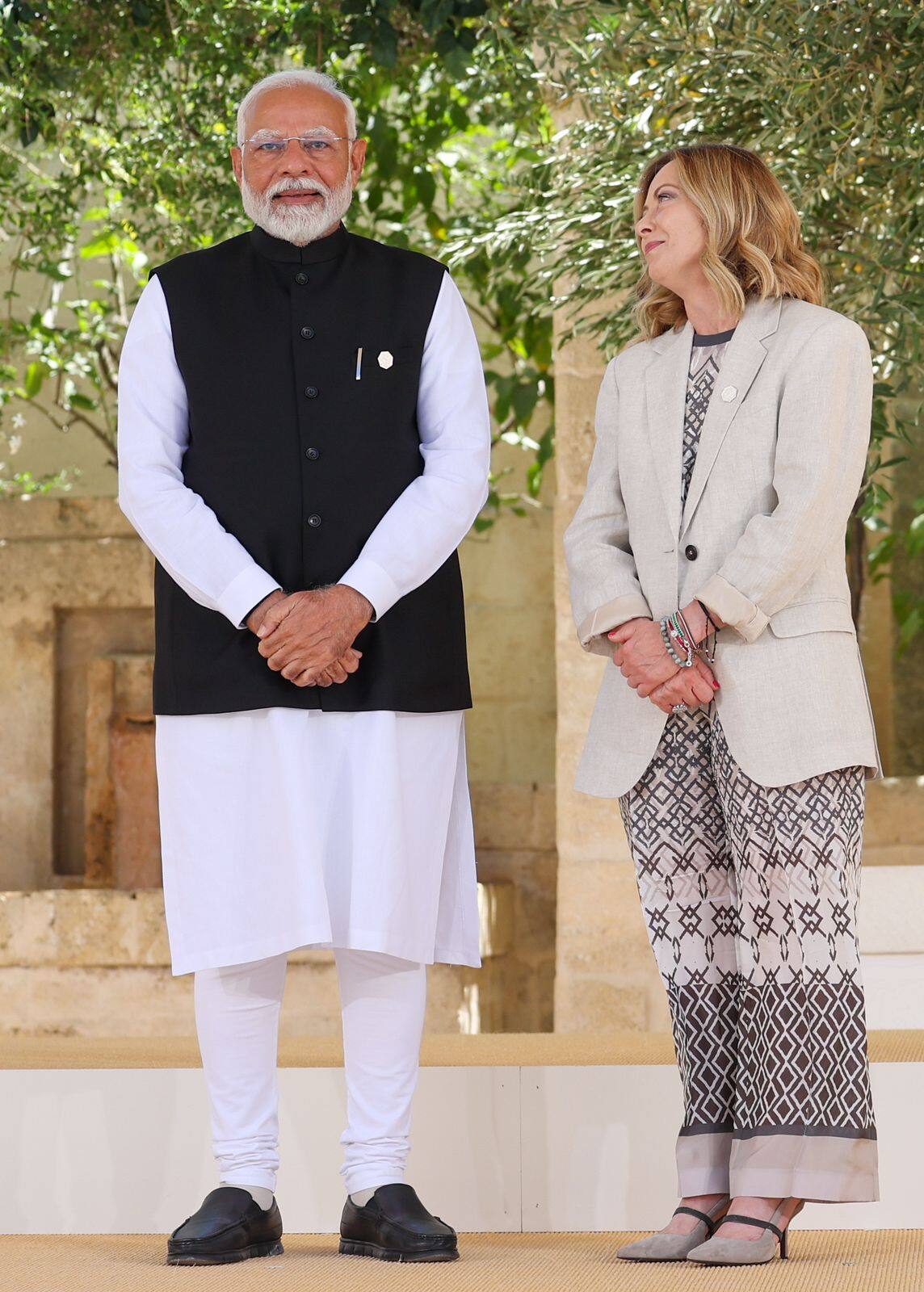 WATCH: Italy's Giorgia Meloni greets PM Modi with a 'namaste' at G7 ...