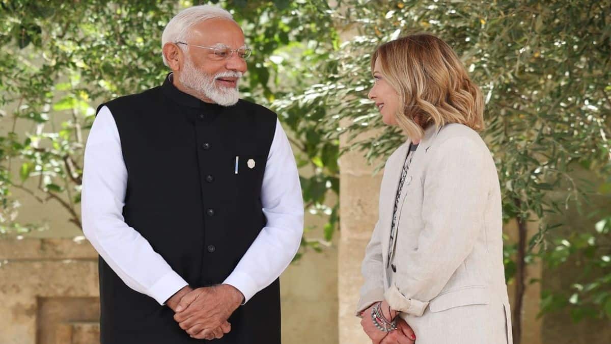 Hugs and handshakes: PM Modi’s G7 photodiary – Firstpost