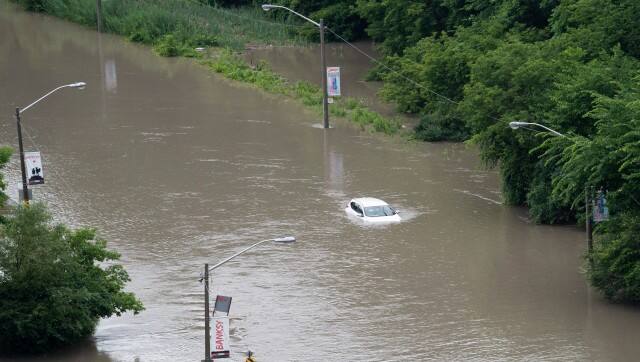 Roads under water, a flooded mansion and more: Shocking scenes from ...