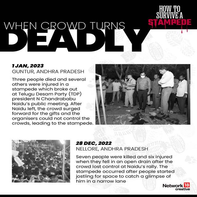 In Graphics | What to do if you are stuck in a stampede? – Firstpost