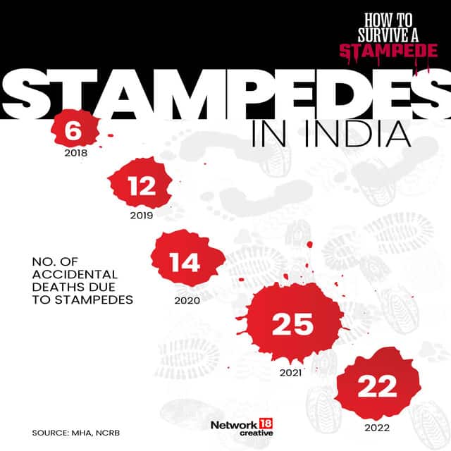 In Graphics | What to do if you are stuck in a stampede? – Firstpost
