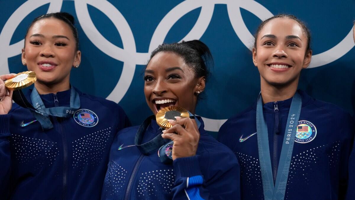 Paris Olympics 2024: Biles back with a bang as USA win gymnastics gold ...