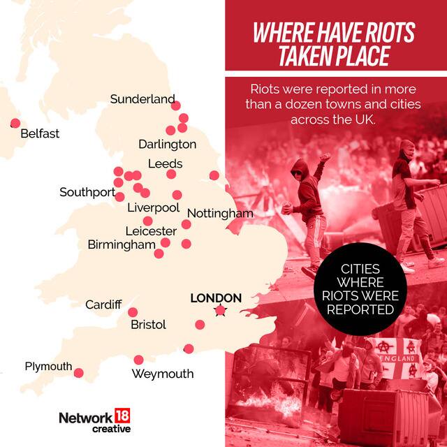 In Graphics | What sparked the far-right UK riots? – Firstpost