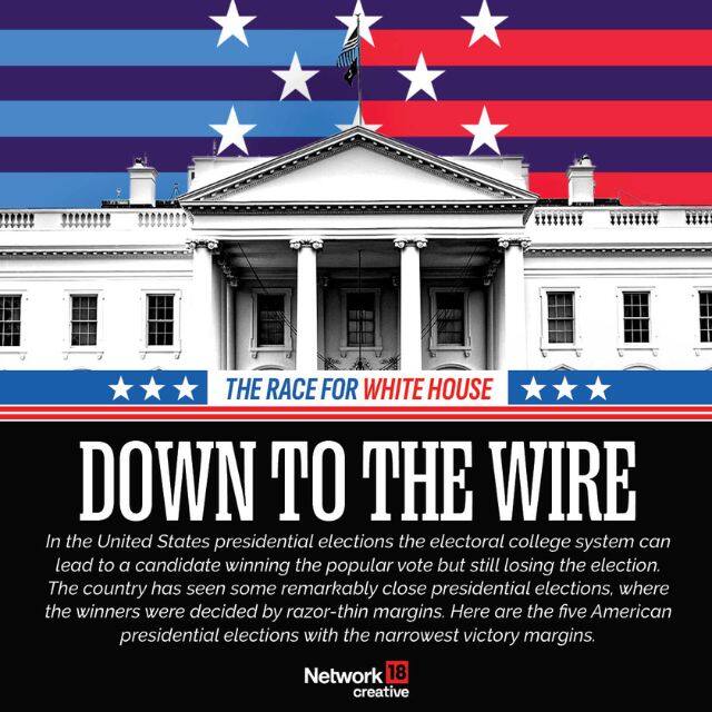 In Graphics: 5 closest presidential elections in US history – Firstpost