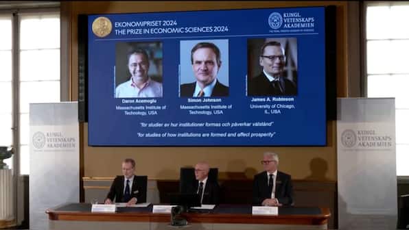 Daron Acemoglu, Simon Johnson, & James A Robinson get 2024 Nobel ...