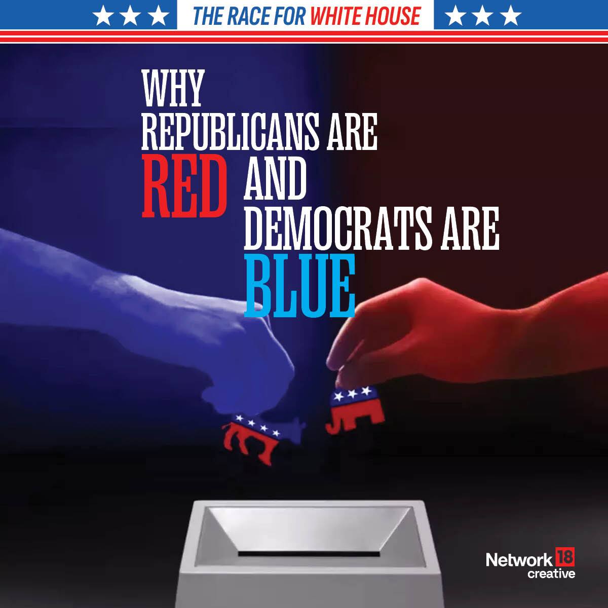 In Graphics | How did red and blue become synonymous with Republicans ...