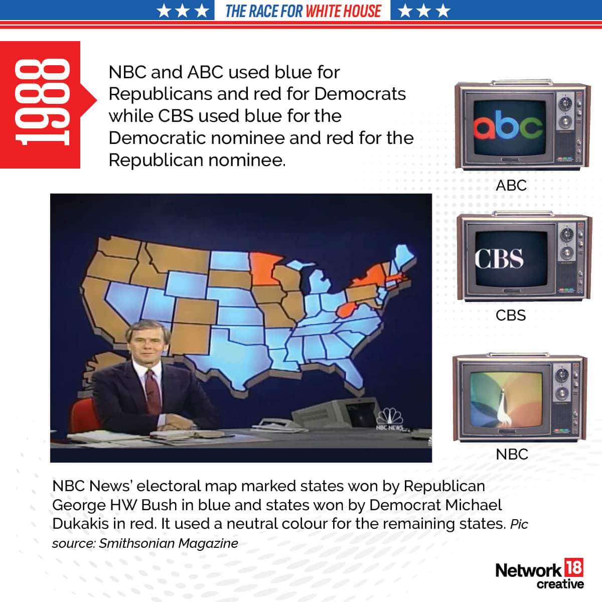 In Graphics | How did red and blue become synonymous with Republicans ...