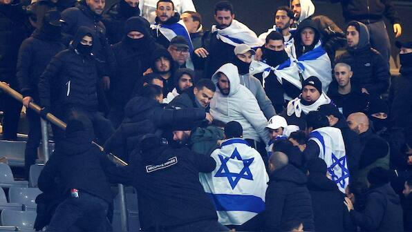 France vs Israel football: Stewards intervene to stop Israel-France ...