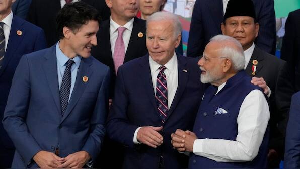 Modi and Trudeau captured in one frame at G20, seen briefly chatting ...