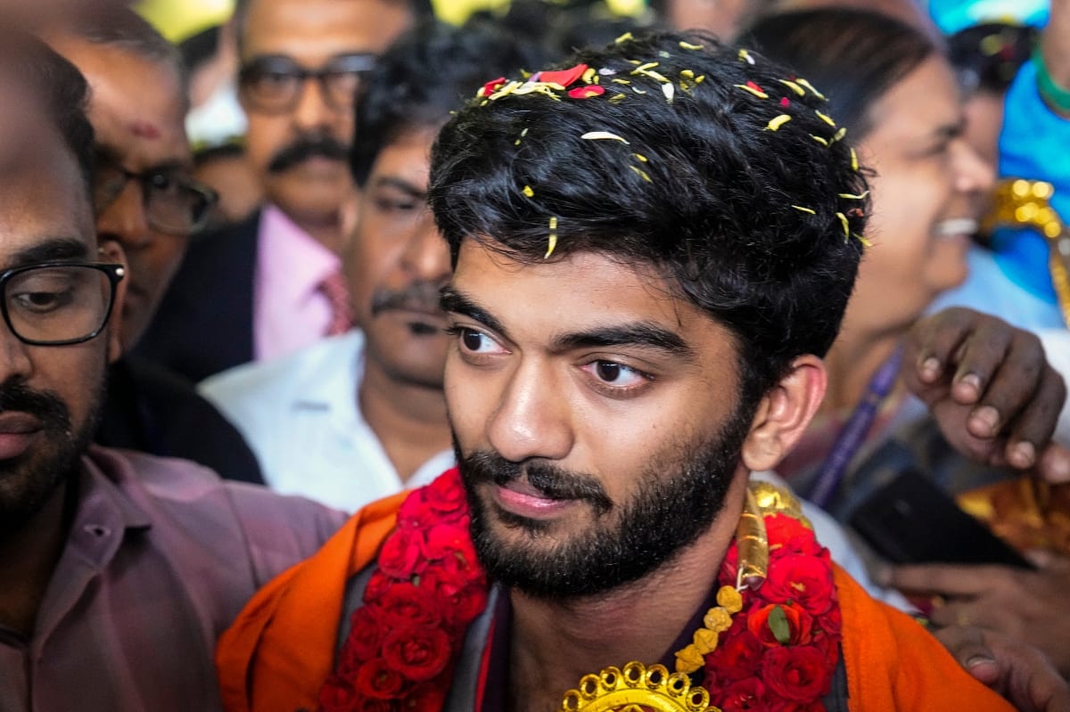 Newly-crowned world chess champion D Gukesh receives warm reception on ...