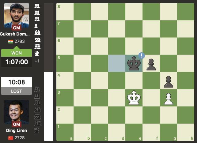 World Chess Championship 2024 Game 14 Highlights, D Gukesh vs Ding ...