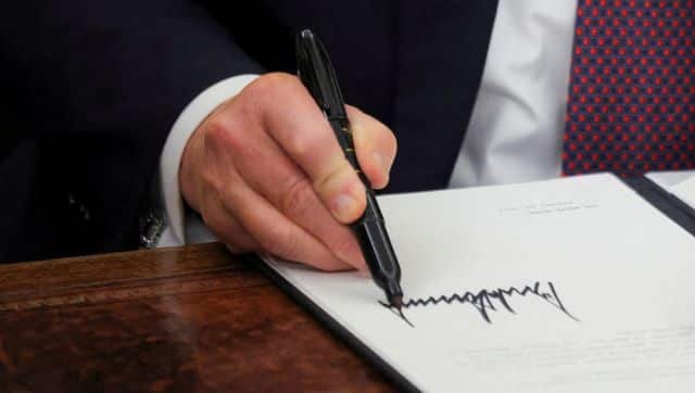 Trump's Sharpie story: Why the pen used by US president to sign ...