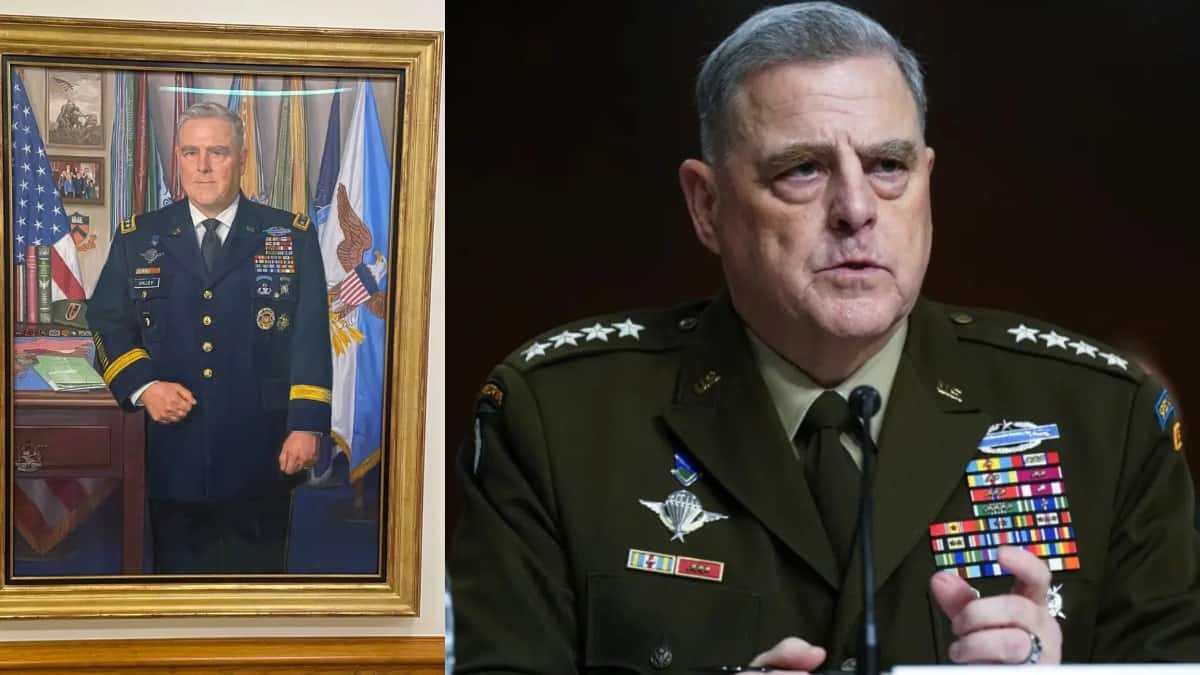 Pentagon removes portrait of General Milley, two hours after Trump ...