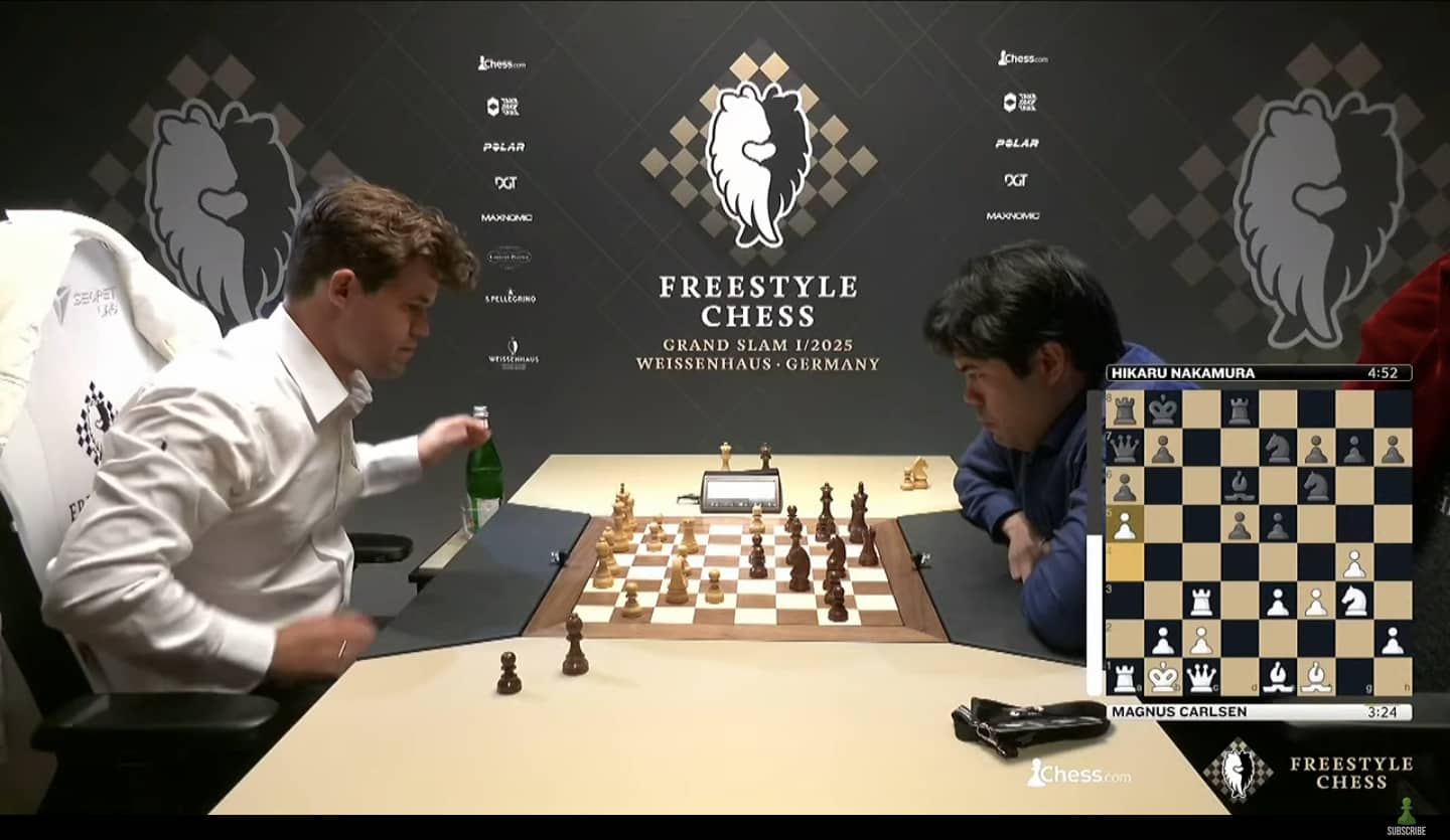 Freestyle Chess Grand Slam Highlights: Gukesh ends Day 1 without a win ...