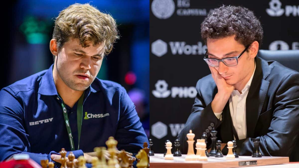 Freestyle Chess Semi-finals Highlights: Caruana, Carlsen play out 67 ...