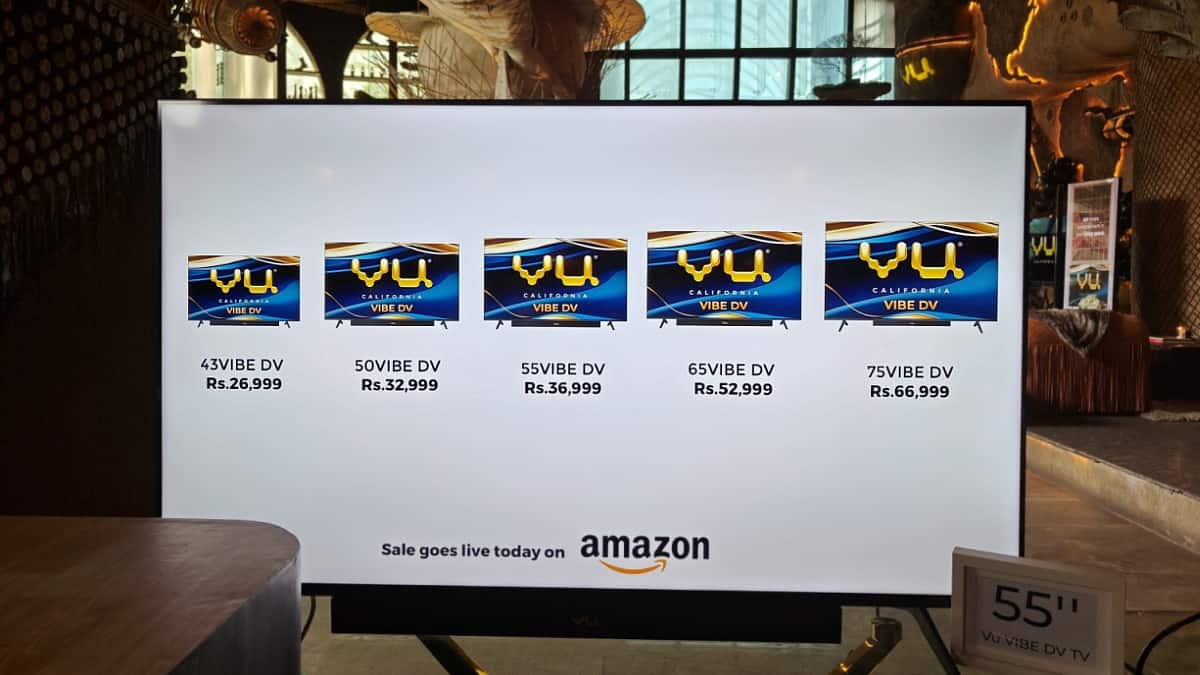 Vu launches the Vibe DV range of QLED TVs with integrated soundbar: Key features, price ...