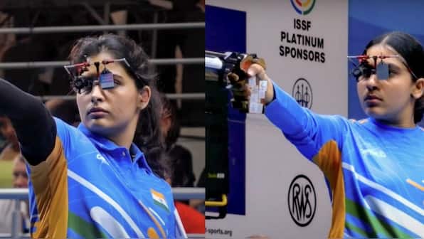 Olympic medallist Manu Bhaker misses podium in 10m pistol final at ...