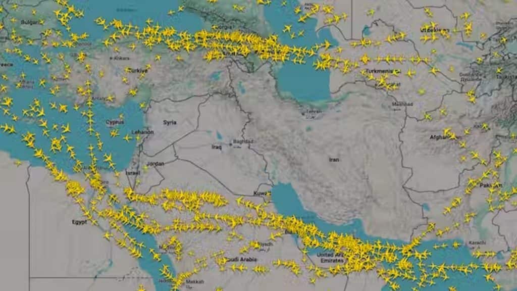 How airlines navigate airspaces as Israel and Iran trade missiles ...