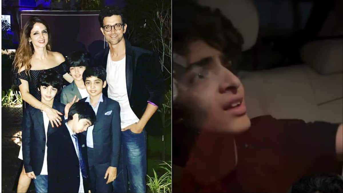 Hrithik Roshan’s 17-year-old son Hridaan forced to run to his car as paparazzi chase him ...