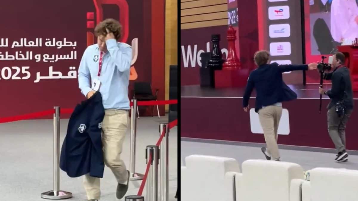 Magnus Carlsen explains what led to him shoving the FIDE cameraman at ...