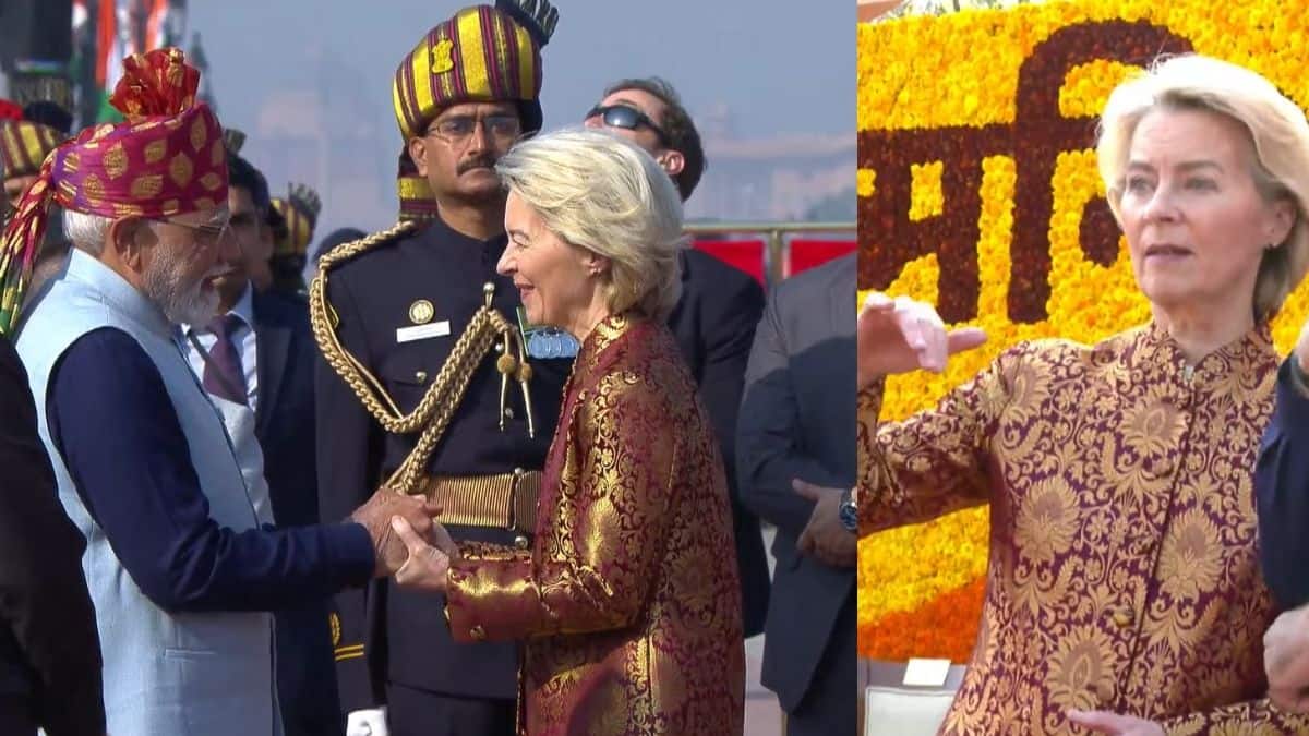 Decoding Ursula von der Leyen’s Achkan-Inspired Jacket at India’s ...