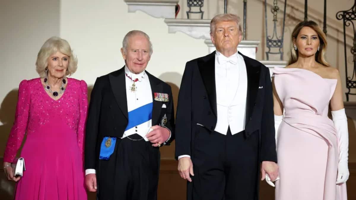 King Charles III and Queen Camilla meet U.S. President Donald Trump for ...
