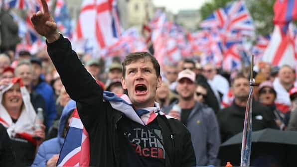 Pro-Palestine and far-right marches grip London as 43 arrested under ...