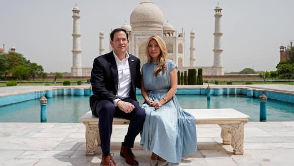 Marco Rubio visits Taj Mahal with wife ahead of high-stakes Quad talks ...