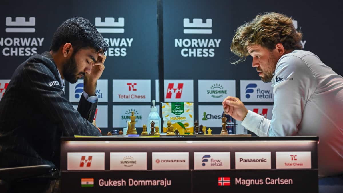 Carlsen spoils Gukesh’s birthday celebrations, avenges ‘table slam ...
